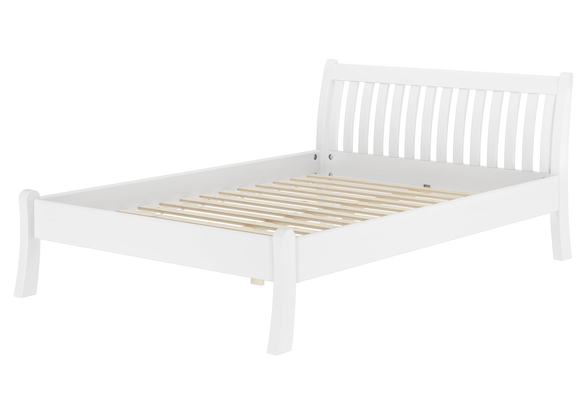 Weisses Bett 140x200