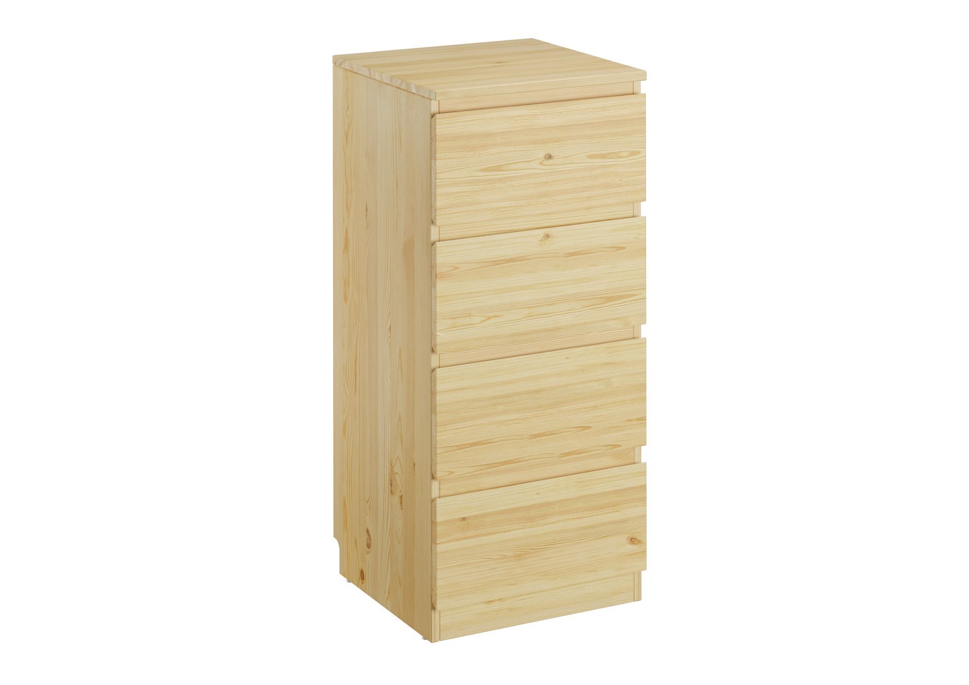 Moderne Holzkommode Holzschrank mit 4 Schubladen Natur Kiefer 90.50-20