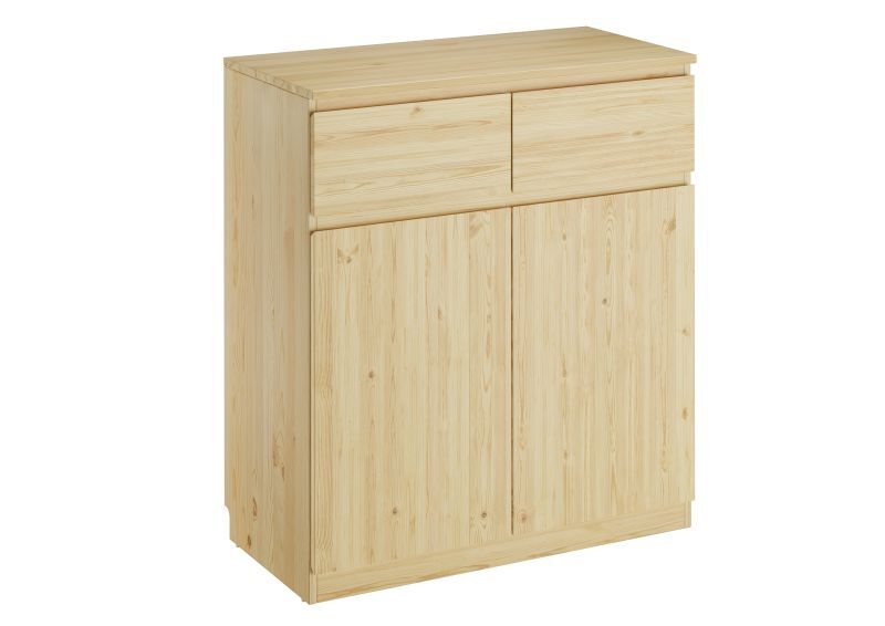 Moderne Holzkommode Holzschrank mit 4 Schubladen Natur Kiefer 90.50-20