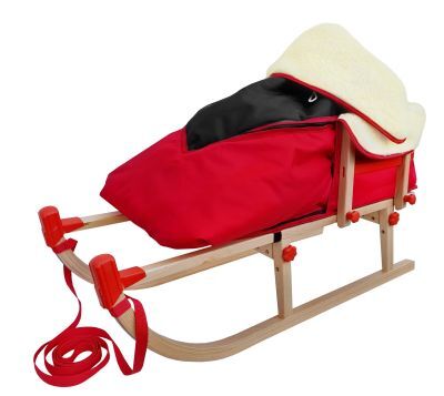 Davos Klappschlitten Rodelschlitten Schlitten aus Holz mit wählbarem ...
